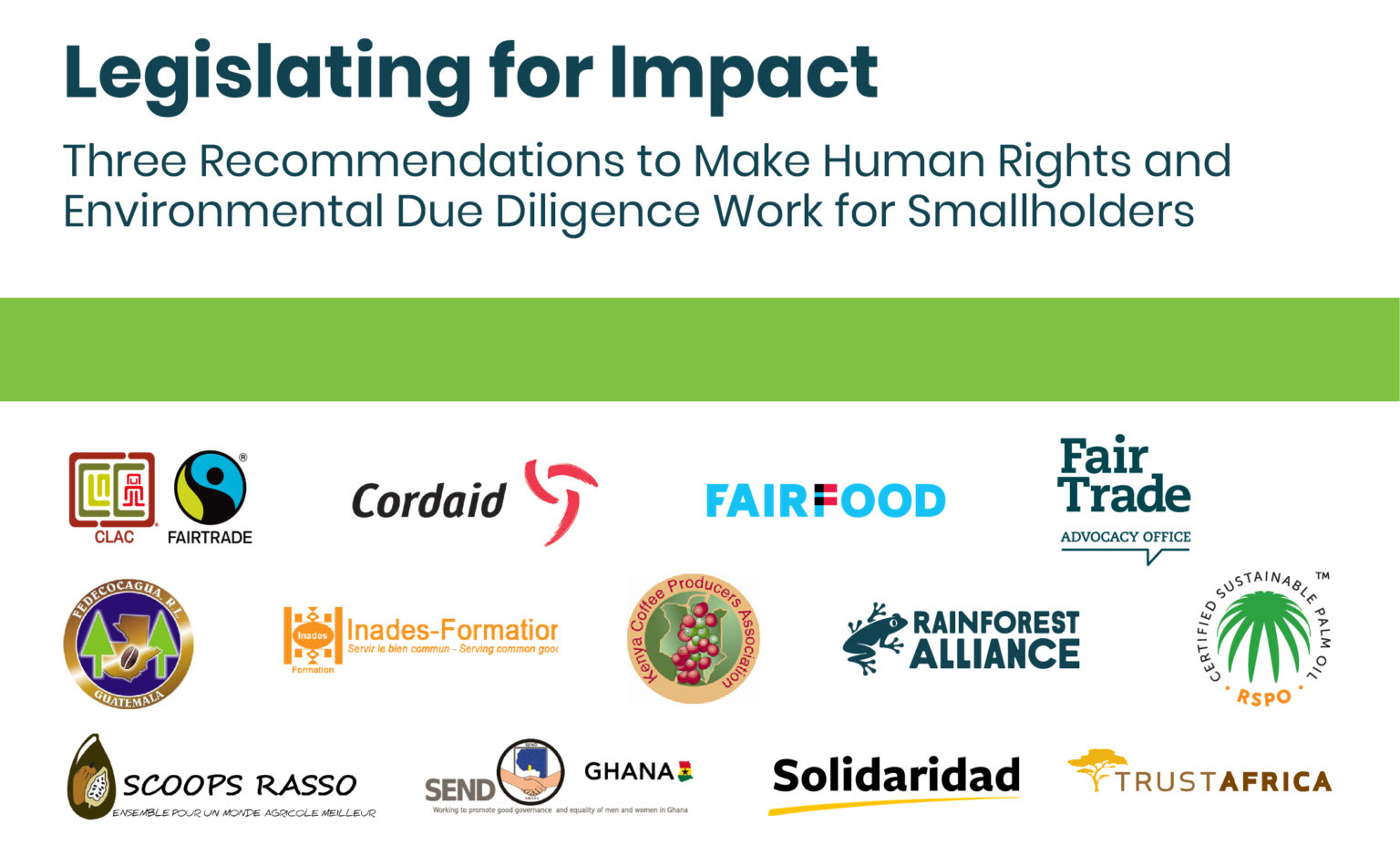 Joint paper on Legislating for Impact - Solidaridad Network